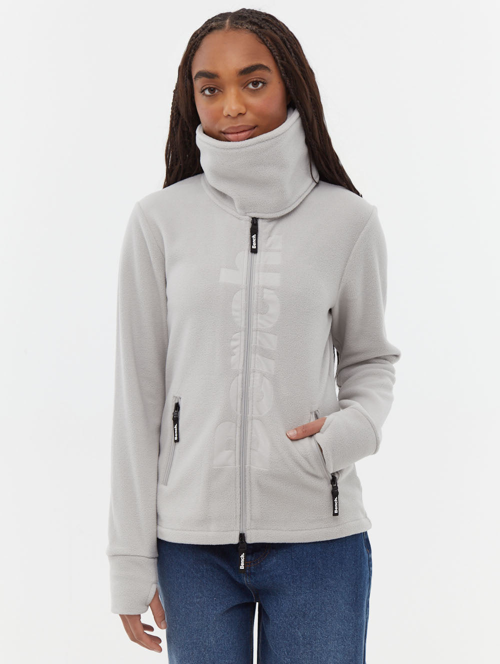 Finish Microfleece Funnel Neck Zip-Up - Bench