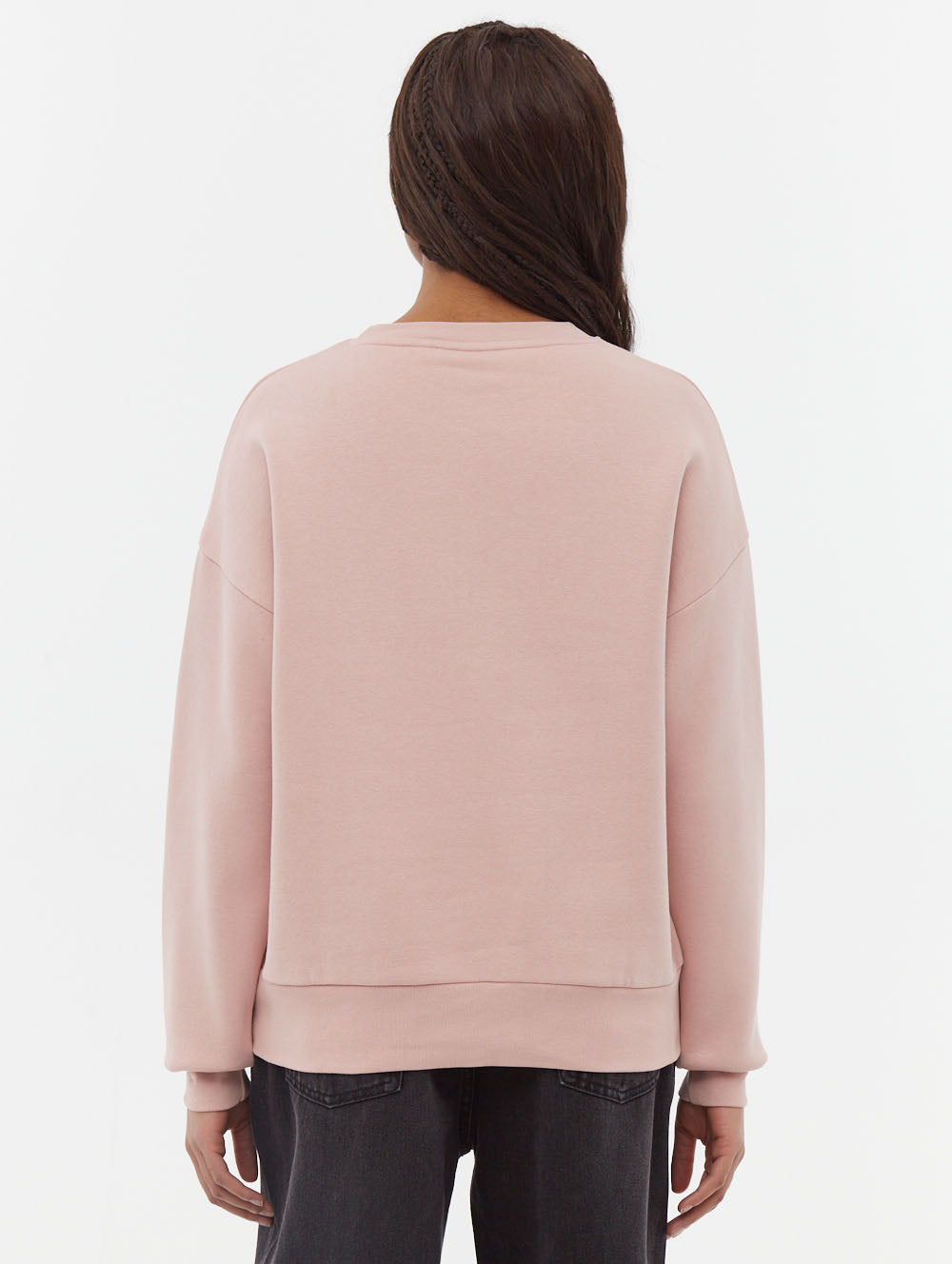 Steffi Retro Logo Crew Neck Sweatshirt - Pink - Bench