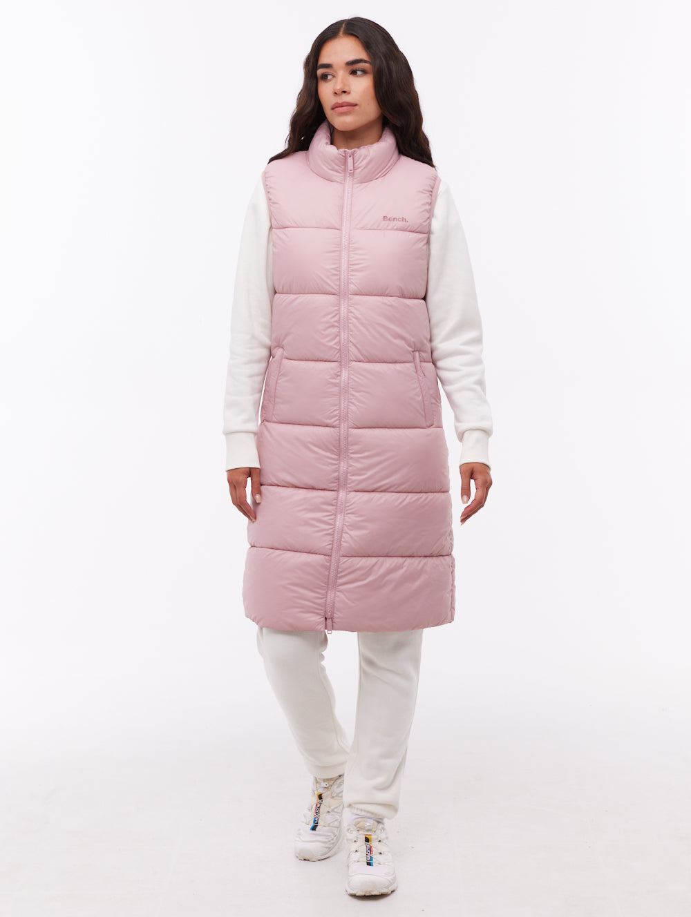 Matina Maxi Puffer Vest - Pink - Bench
